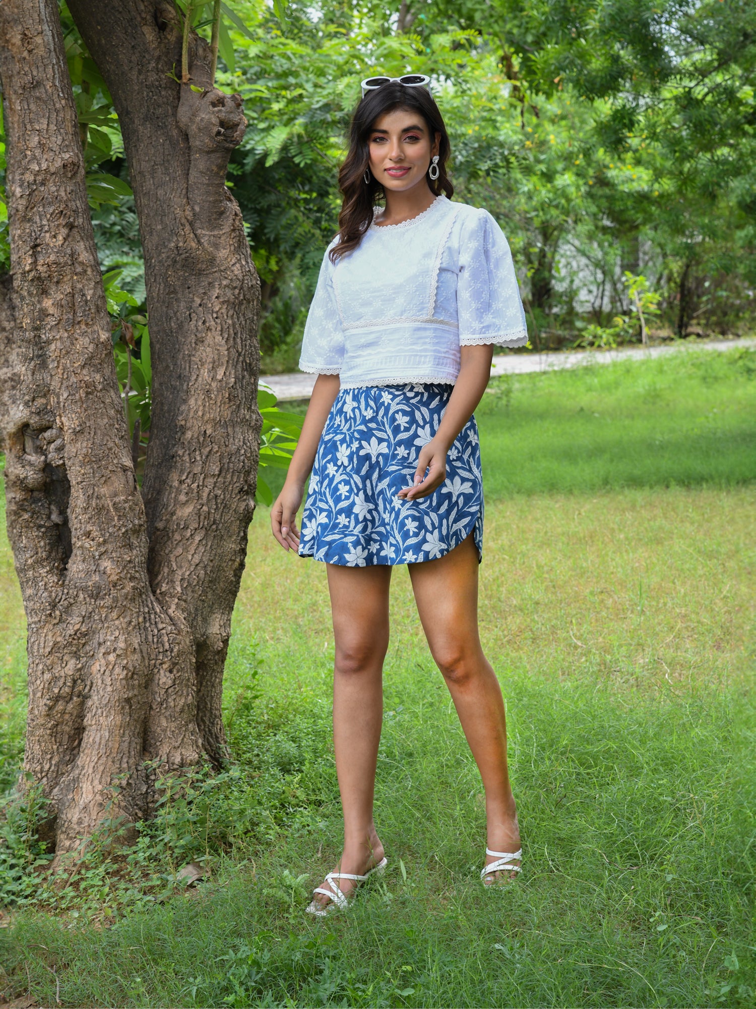 MULMUL TRIYA TOP & SKORT CO-ORD SET